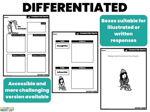 Extra Yarn by Mac Barnett Activities & Graphic Organizer Book Companion ...
