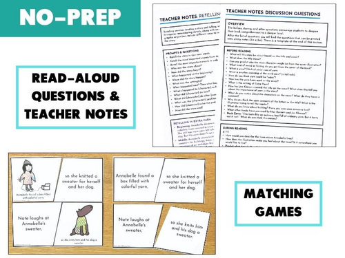 Extra Yarn by Mac Barnett Activities & Graphic Organizer Book Companion ...