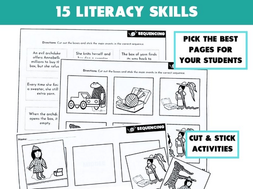 Extra Yarn by Mac Barnett Activities & Graphic Organizer Book Companion ...