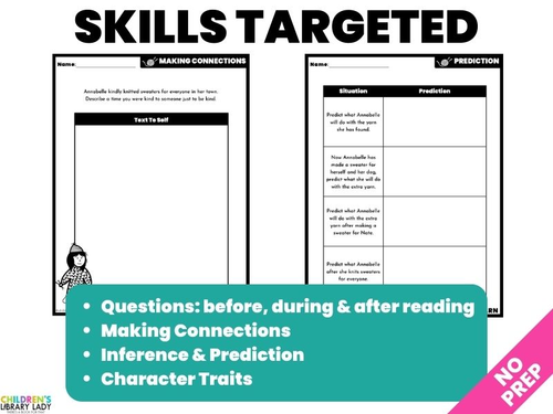 Extra Yarn by Mac Barnett Activities & Graphic Organizer Book Companion ...