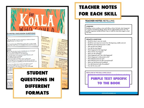 The Koala Who Could Book Activities - Reading Comprehension and ...