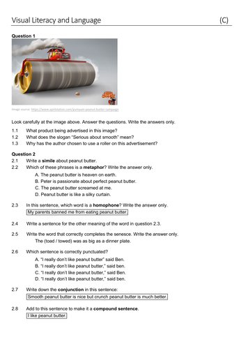 Visual Literacy Exercises | Teaching Resources