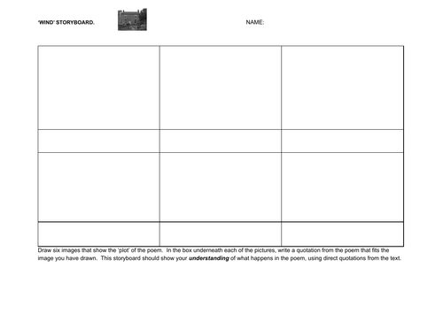 'Wind' Ted Hughes: analysis and class tasks. | Teaching Resources