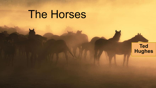 'The Horses' by Ted Hughes: analysis and class tasks. | Teaching Resources