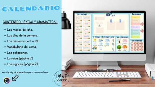 SPANISH CALENDAR | Teaching Resources