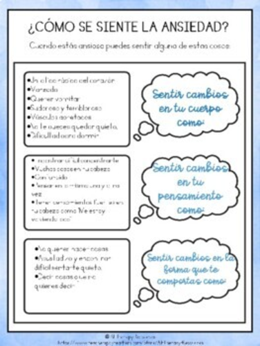 SPANISH VERSION Beating My Worries Workbook - Anxiety, Confidence ...