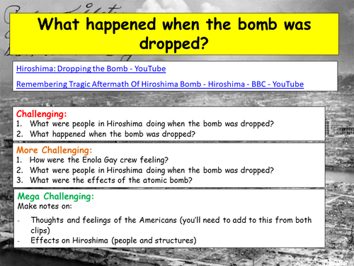 Atomic Bomb | Teaching Resources