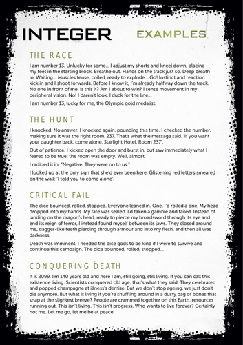 Integer Stories Inspired by Numbers | Creative Writing Competition | 11 ...