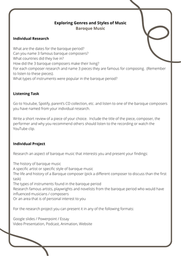 Classical Music Bundle for KS3 /KS4 Music classes | Teaching Resources