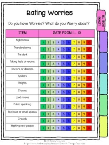 BEATING MY WORRIES PORTFOLIO | Anxiety Stress | Counseling | Teaching ...