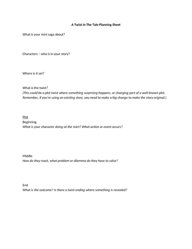 A Twist in the Tale | Creative Writing Competition | 5-11 Years ...