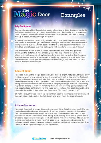 The Magic Door | Creative Writing Competition | 5-11 Years | Teaching ...