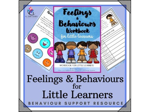 Feeling & Behavior Workbook for LITTLE LEARNERS I School Counseling ...