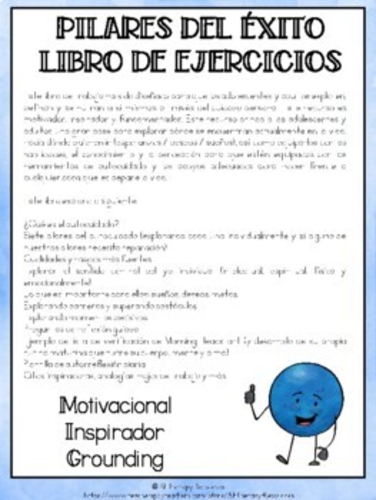 SPANISH - Pillars of Success - Self-Esteem Worksheets - TEENAGERS ...