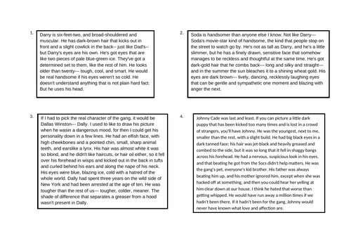 The Outsiders by S E Hinton Scheme of Work | Teaching Resources