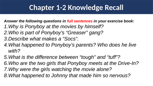 The Outsiders by S E Hinton Scheme of Work | Teaching Resources