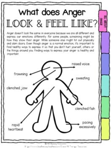 ANGER MANAGEMENT PORTFOLIO | Anger & Triggers | | Teaching Resources