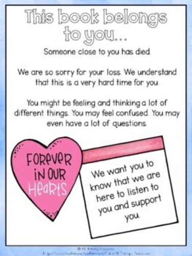 Grief Loss Death Social Narrative - Coping with Loss | Teaching Resources