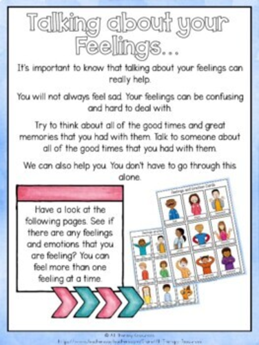 Grief Loss Death Social Narrative - Coping with Loss | Teaching Resources