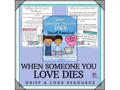 Grief Loss Death Social Narrative - Coping with Loss | Teaching Resources