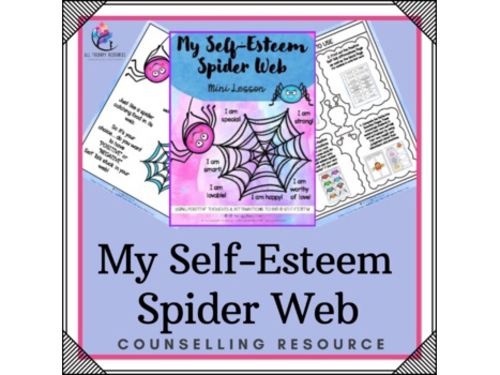My Self-Esteem Spider Web - Counseling Mini Lesson | Teaching Resources