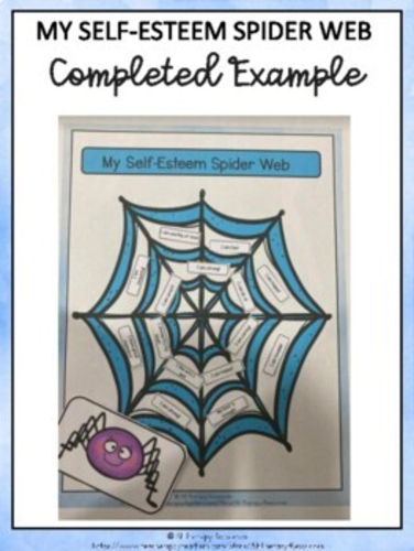 My Self-Esteem Spider Web - Counseling Mini Lesson | Teaching Resources