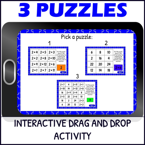 Multiplication Facts for 2 Times Table Practice - Mystery Pictures ...