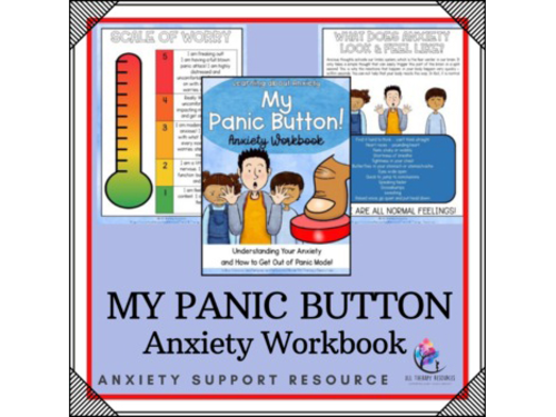 My Panic Button | Anxiety Curriculum Workbook | Counseling Lesson ...