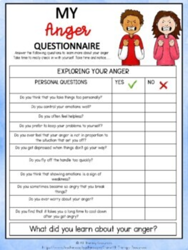 Keep Your Cool Anger Workbook - SEL Triggers Coping Lesson | Teaching ...