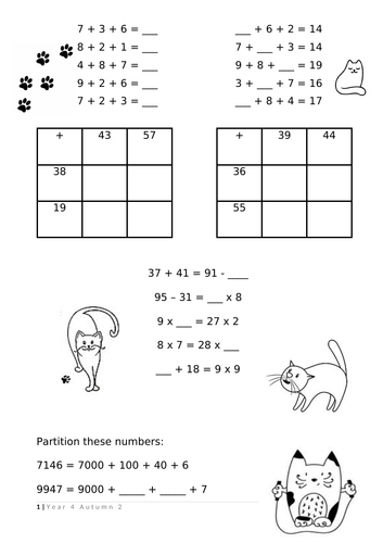 Year 4 Mental Maths workbook Autumn 2 | Teaching Resources Year 4 Mental Maths workbook Autumn 2 | Teaching Resources