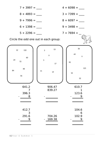 Year 6 Mental Maths workbook collection | Teaching Resources