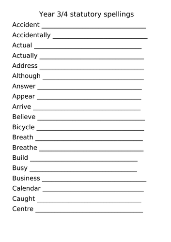 Year 3 handwriting and spellings | Teaching Resources