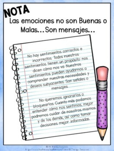 SPANISH VERSION Feeling Messages In a Bottle - Emotional Awareness Self ...