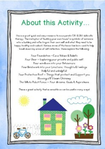 Build Your Life - CBT & DBT Therapy Intervention Teenagers | Teaching ...