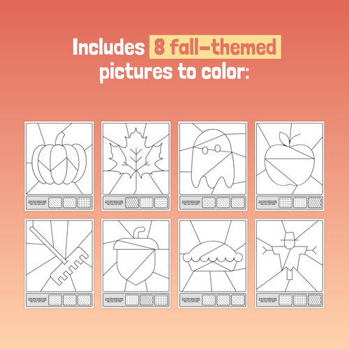 Pop Art Fall Coloring Pages | Art for Non-Artists, Autumn Coloring ...