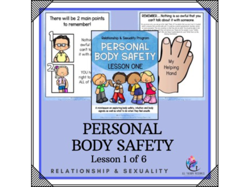 Relationship and Sexuality - Lesson 1 of 6 - Personal Body Safety ...