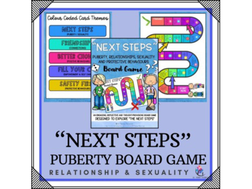 Next Steps Board Game - Puberty & Beyond, Relationships & Protective ...