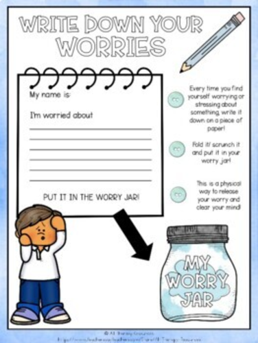 Worry Jar - Coping Strategies for Anxiety - SEL | Teaching Resources