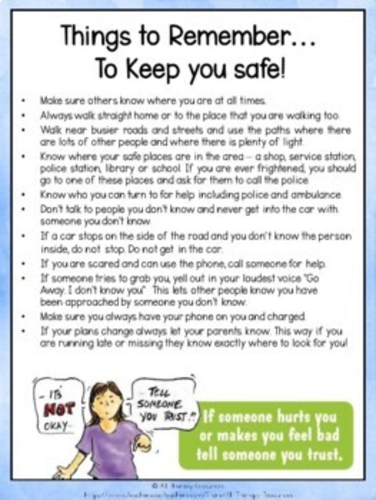 Relationship and Sexuality - Lesson 6 of 6 - Safety in the Community ...