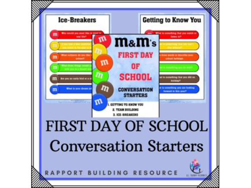 M&M Back to School - Getting to Know You Team Building Activities Ice ...