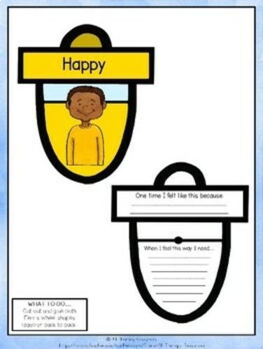 Feelings Ferris Wheel I Craft Activity I Exploring Emotions Counselling ...