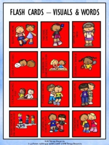 Red and Green Positive Behavior Choices BINGO Counseling Game ...