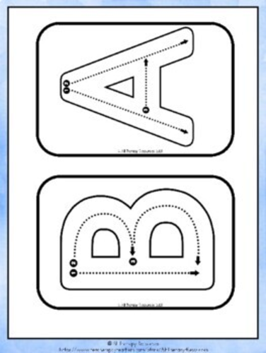 LETTER TRACING CARDS Task Cards - Early Literacy Alphabet | Teaching ...
