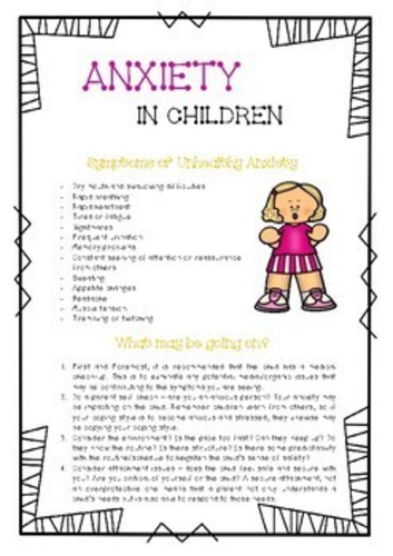 Anxiety in Children : Interventions and Strategies - Great printable ...