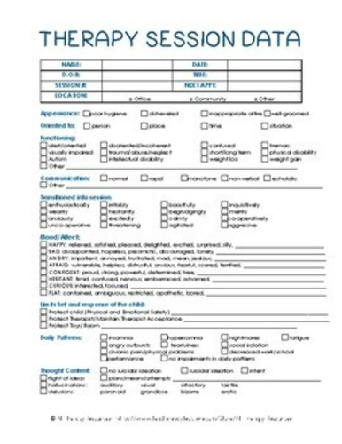 Client Progress Therapy Session Notes Template - Counseling Record ... Client Progress Therapy Session Notes Template - Counseling Record ...