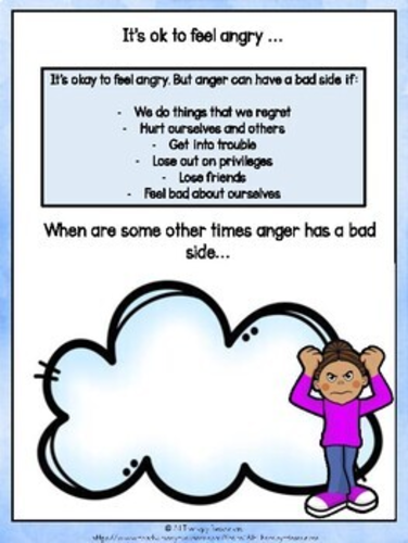 Managing My Anger Mini Lesson and Activities | Anger Management ...