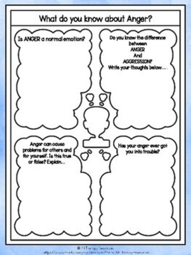 Managing My Anger Mini Lesson and Activities | Anger Management ...