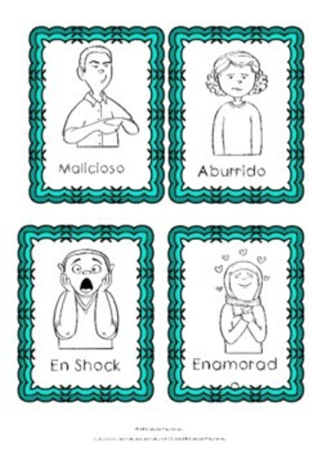 SPANISH VERSION Feelings & Emotions Cards & Posters - behavior support ...