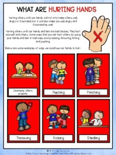 Helping and Hurting Hands - Anger Management Aggression Lesson ...