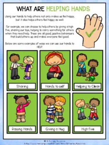 Helping and Hurting Hands - Anger Management Aggression Lesson ...